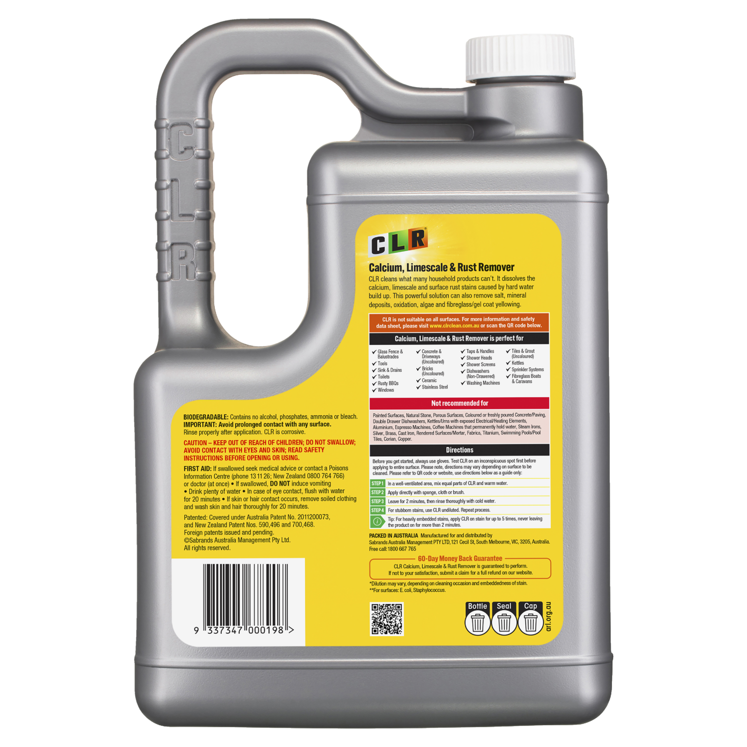 CLR Calcium Limescale & Rust Remover - 4L - CLR